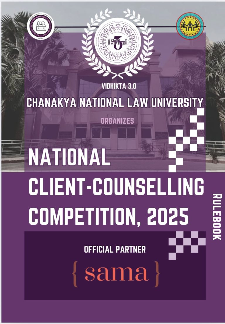 National Client Counselling Competition, 2025 I VIDHIKTA 3.0 - Chanakya ...